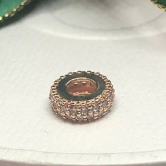 Pandora | Jewelry | Pandora Pair Of Rose Gold Pave Inspiration Spacers ...